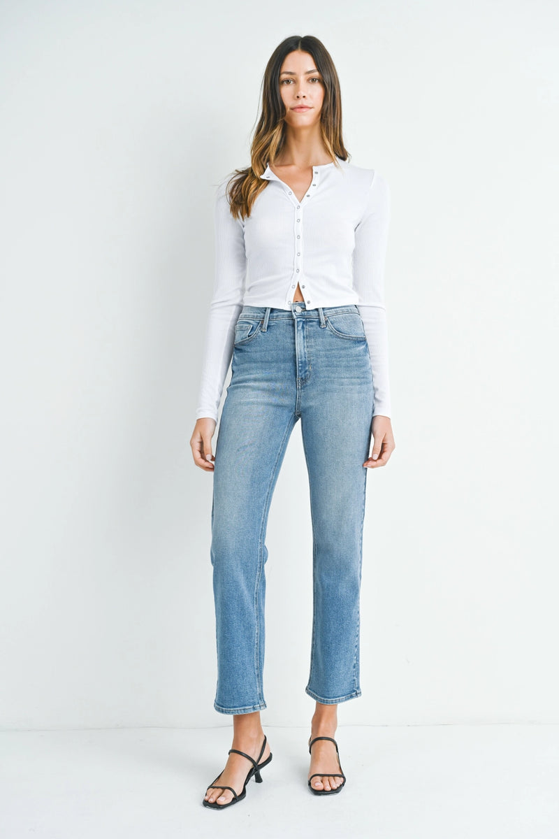 Classic High Rise Straight Jean – BUCHANAN